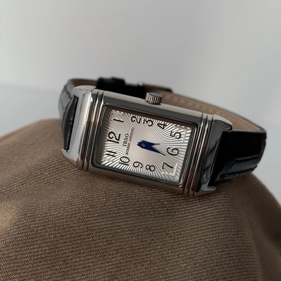 Retro Reverso Style Square Leather Quartz Watch – 2025 Slide Design ...