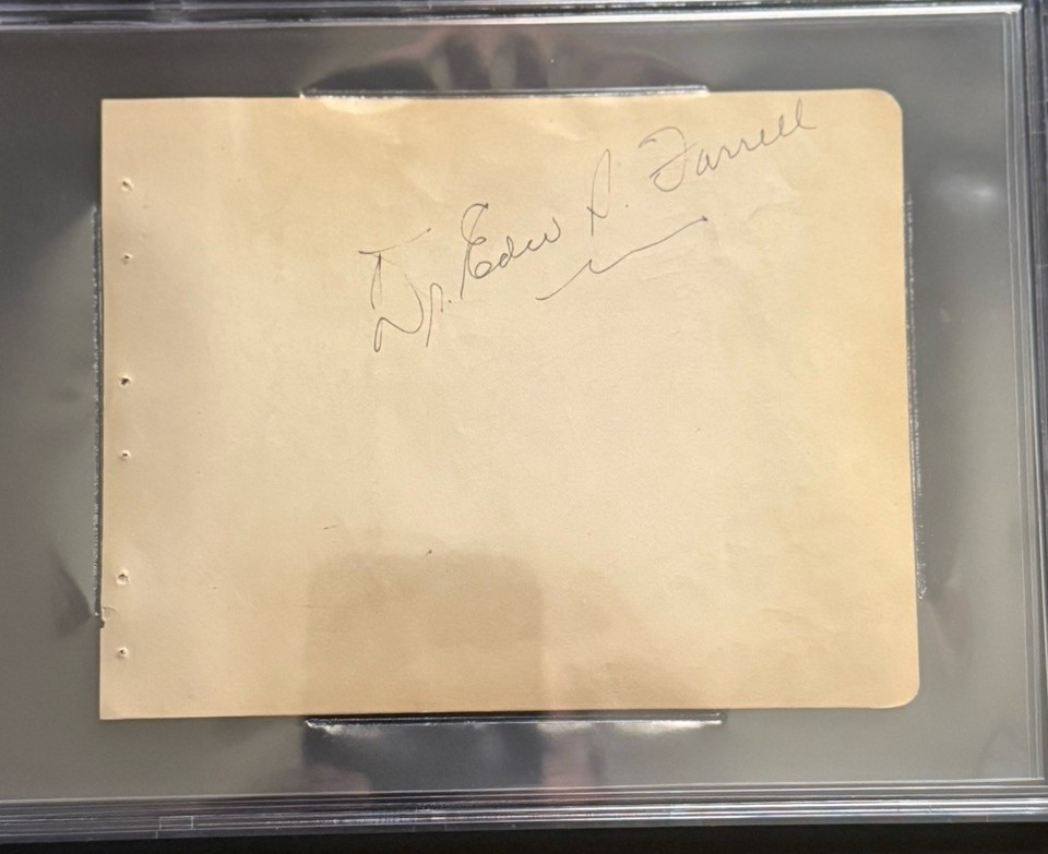 Baseball Greats signed vintage Album Page 8 autographs Doc Farrell, Sam ...