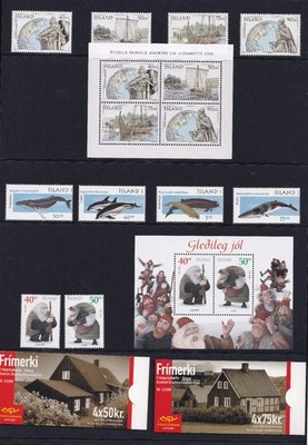Iceland 2000 Cpl year set incl S/S and booklets . Two scans. MNH | eBay