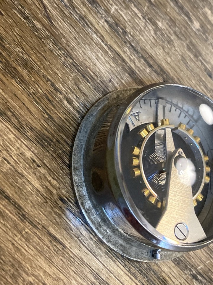 Vintage Watchmaker Vibrating Balance Hairspring Calibration Adjusting ...