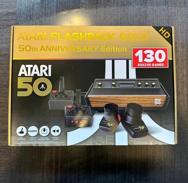 Atari Flashback Gold - 50th Anniversary Edition Console - AR3080 for ...