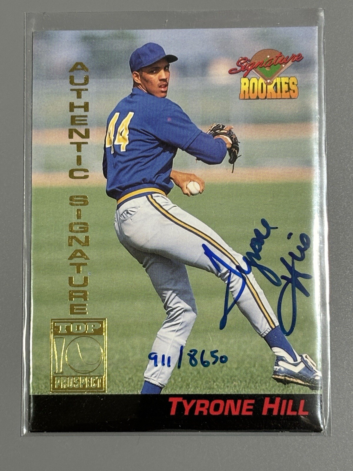 1994 Signature Rookies - Tyrone Hill #15 Signatures /8650 (AU) for sale ...