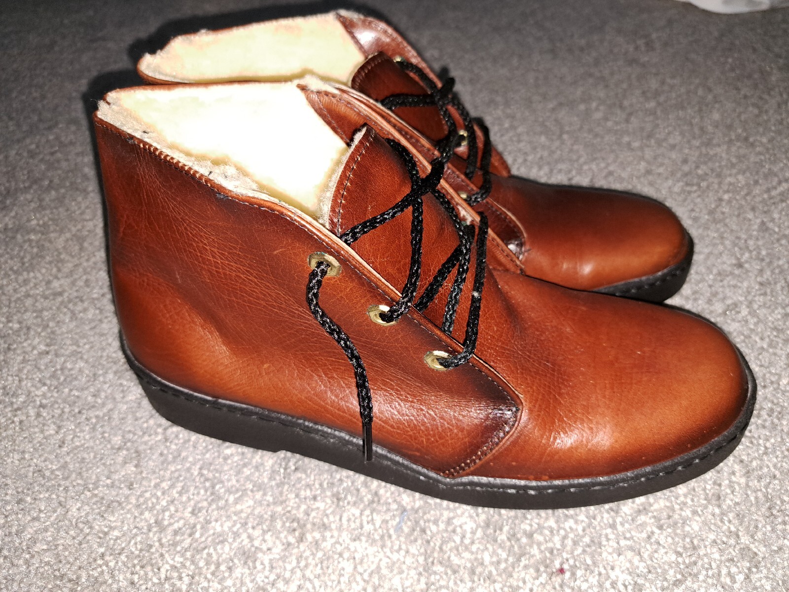 NWT Vintage Bates Floaters Sherpa KAB Golden Chukka Boots men's 10 | eBay