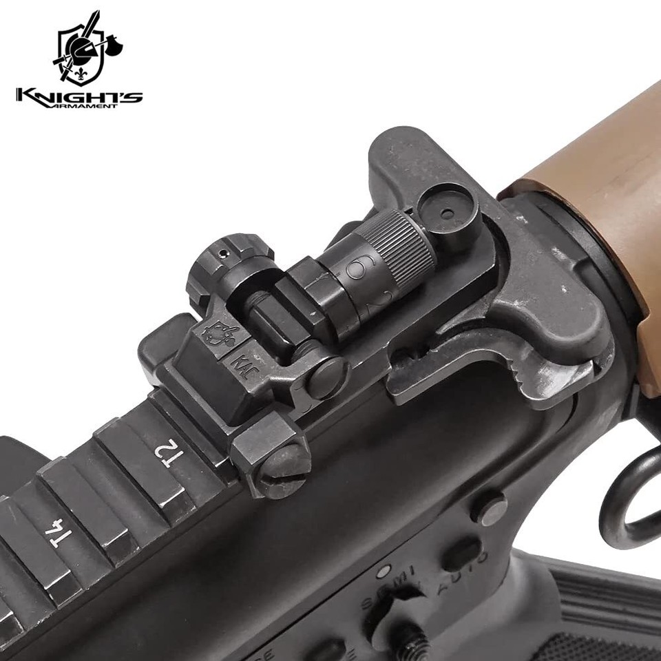 KAC Folding Front & Rear Sight Set Folding Micro Sight, 200-600 Meter ...