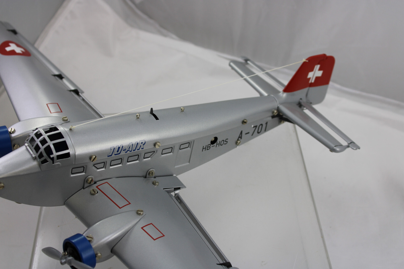 Marklin - JU-52 Swiss Version - Wind Up Tinplate Tri-Motor Airplane ...