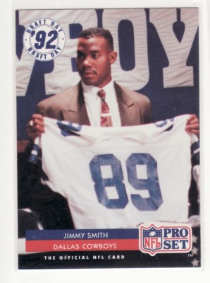 JIMMY SMITH DALLAS COWBOYS 1992 PROSET #32 ROOKIE CARD | eBay