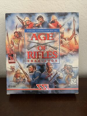 Age of Rifles 1846-1905 Wargame Construction Set III DOS CD ROM PC 1996 ...