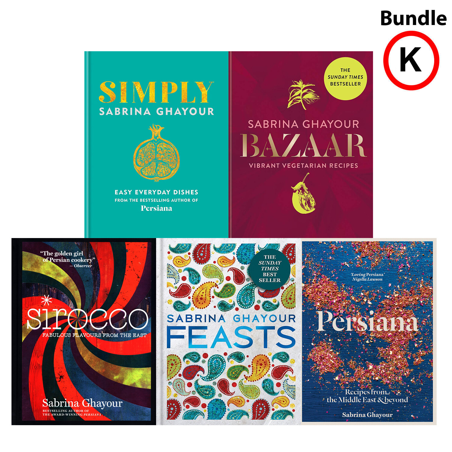 Sabrina Ghayour Recipes Book Persiana, Feasts, Sirocco, Bazaar, Simply ...