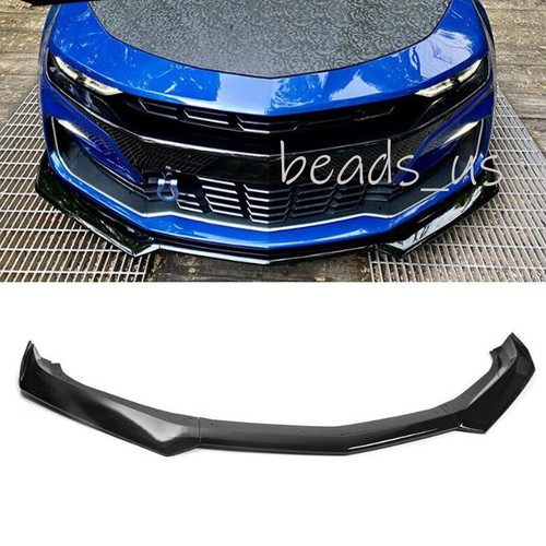 Style Gloss Black Front Bumper Lip Splitter ABS Fits 2016-22 Chevy ...