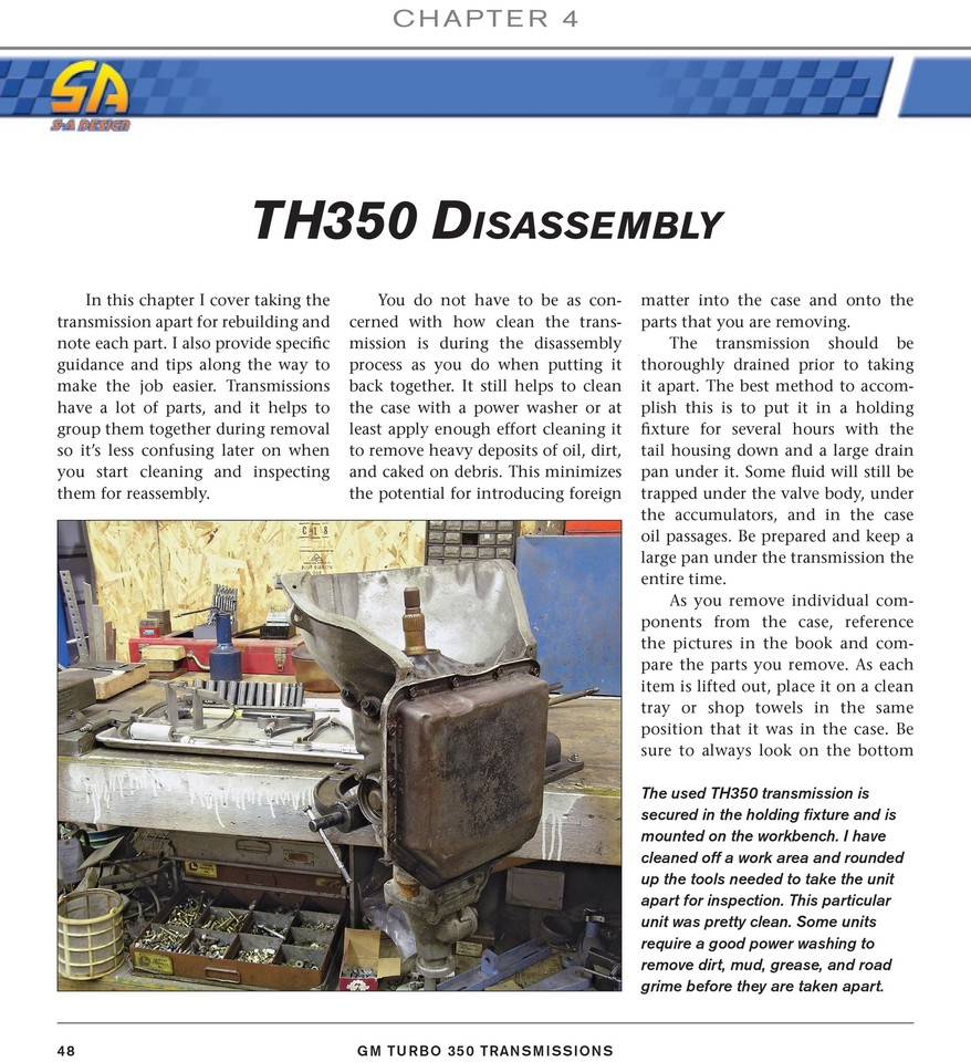 1969-1983 Chevy GM Turbo 350 Automatic Transmission Rebuild Manual Th350