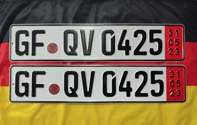 Germany German Export License Plates - Gifhorn – Niedersachsen | eBay
