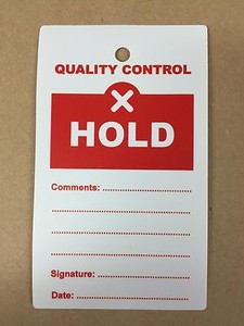 Quality Control QC Hold Plastic Tags - Pack of 10 5060548791407 | eBay