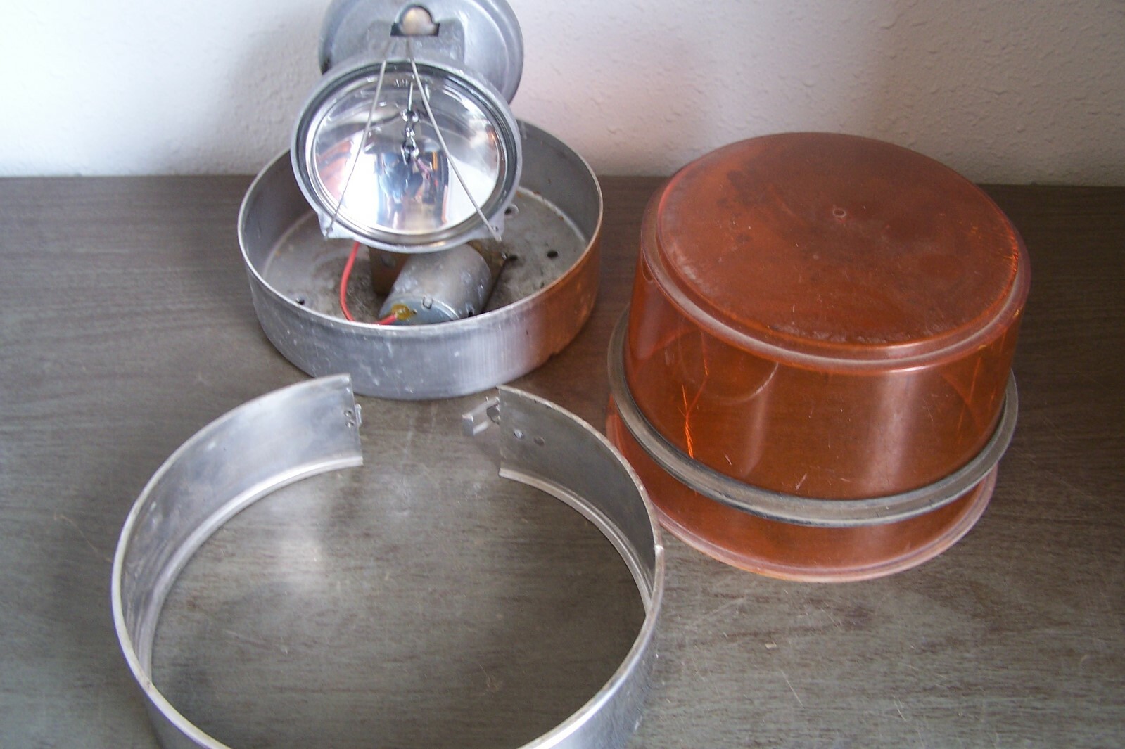 Federal signal Model 14 light very nice collectors amber lens | eBay