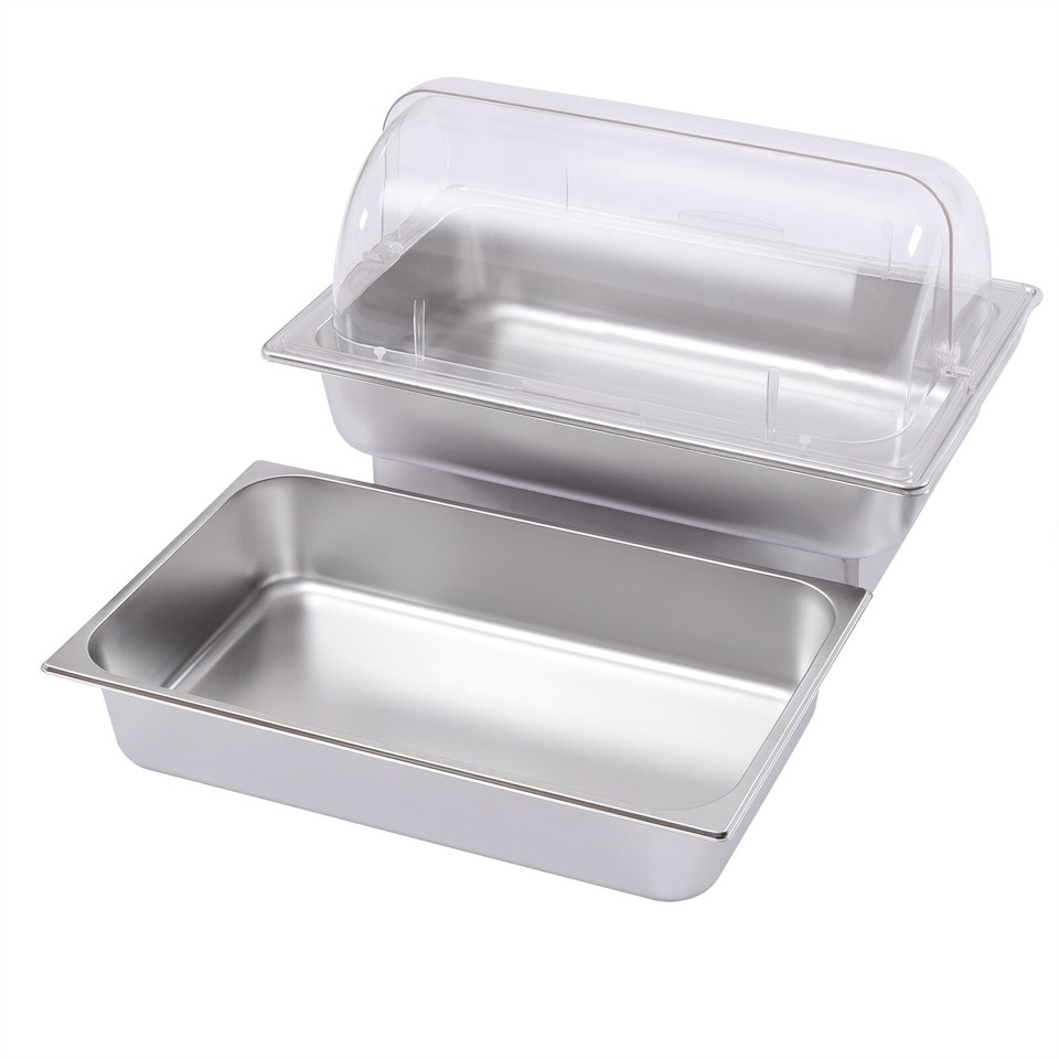 14QT 600W 110V Electric Chafing Dish Stainless Steel+PC Buffet Stove w ...