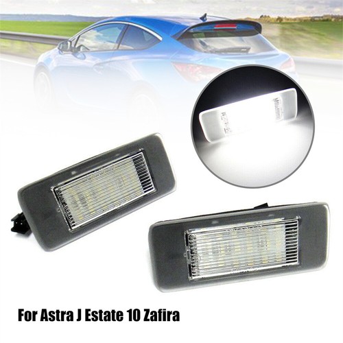 2x For Vauxhall LED Licence Number Plate Light Astra J VI Sports Tourer ...