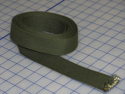 *cotton duck strap webbing jerry can USA made 1 1/2" 10 FT dated 66 od ...