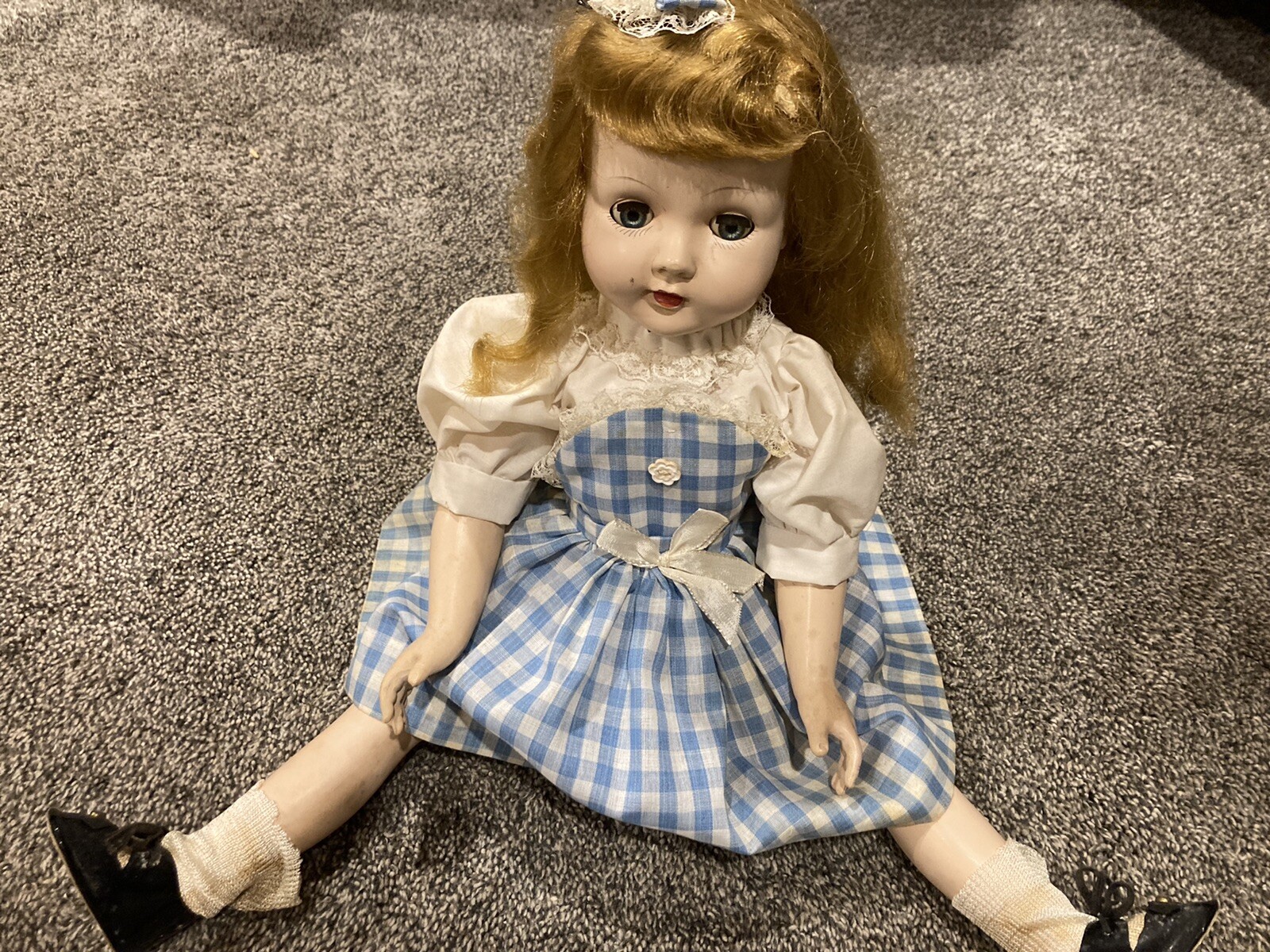 Effanbee Honey Doll Walking Hard Plastic Doll Jointed 18-20" Vintage | eBay