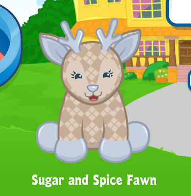 Webkinz Sugar and Spice Fawn Virtual PET Adoption Code Only Messaged Webkinz Pet | eBay