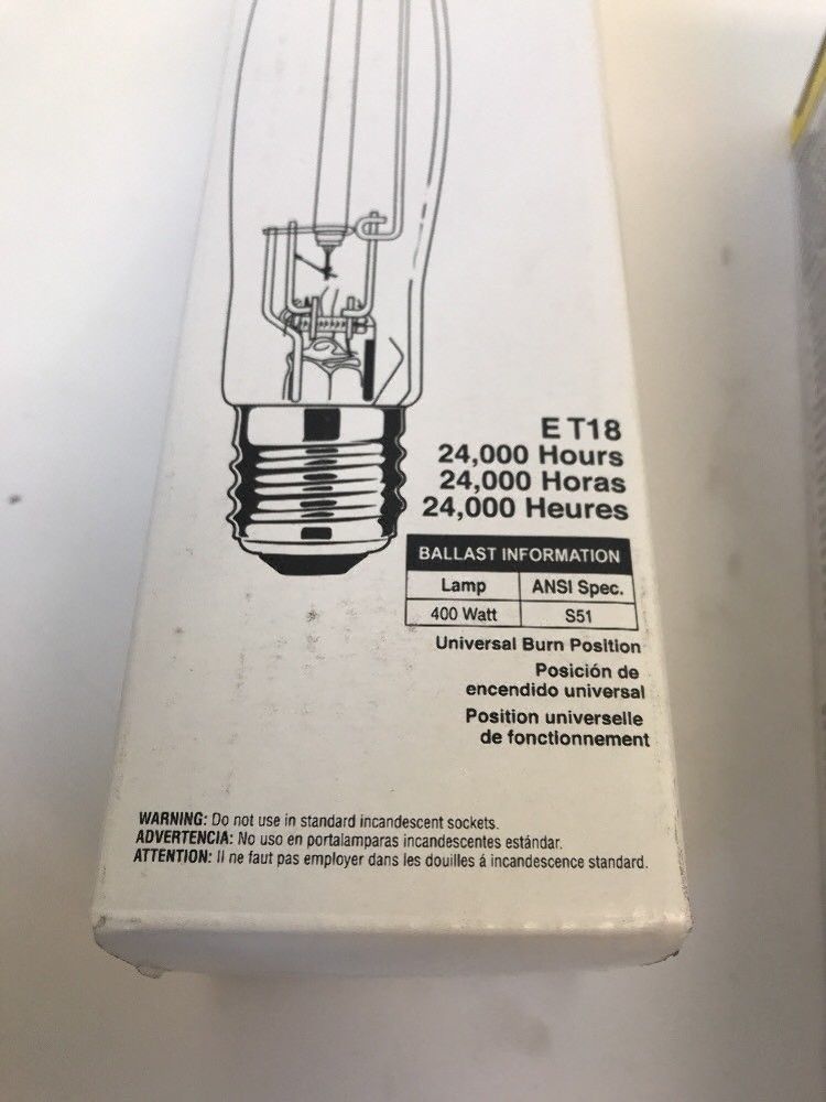 New! Luma Pro High Pressure Sodium Bulbs 2YGF2 400W Qty4 *Fast Shipping ...