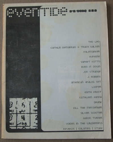 EVENTIDE Number 6 No. 6 punk rock alternative music fanzine vintage ...