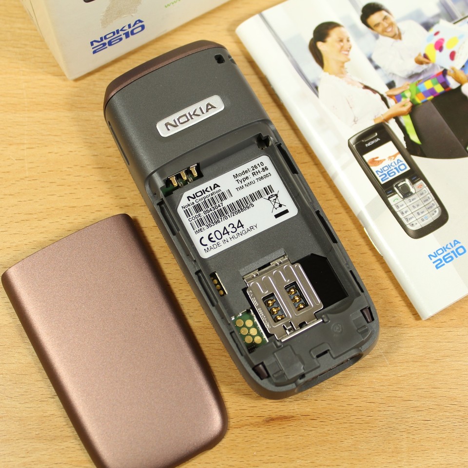 Rare Vintage Nokia 2610 Phone Brown In Box Vintage International TIM No ...