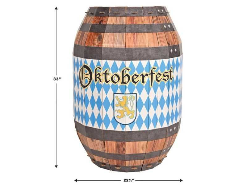 3-D Oktoberfest Barrel Prop Party Supplies Pub Bar Germany Photobooth ...