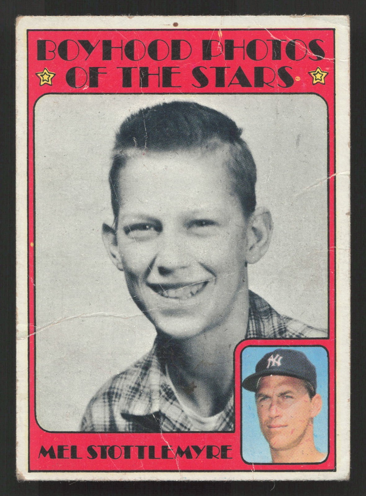 Mel Stottlemyre 1972 Topps Boyhood Stars #492 Yankees PR CR {0610 | eBay