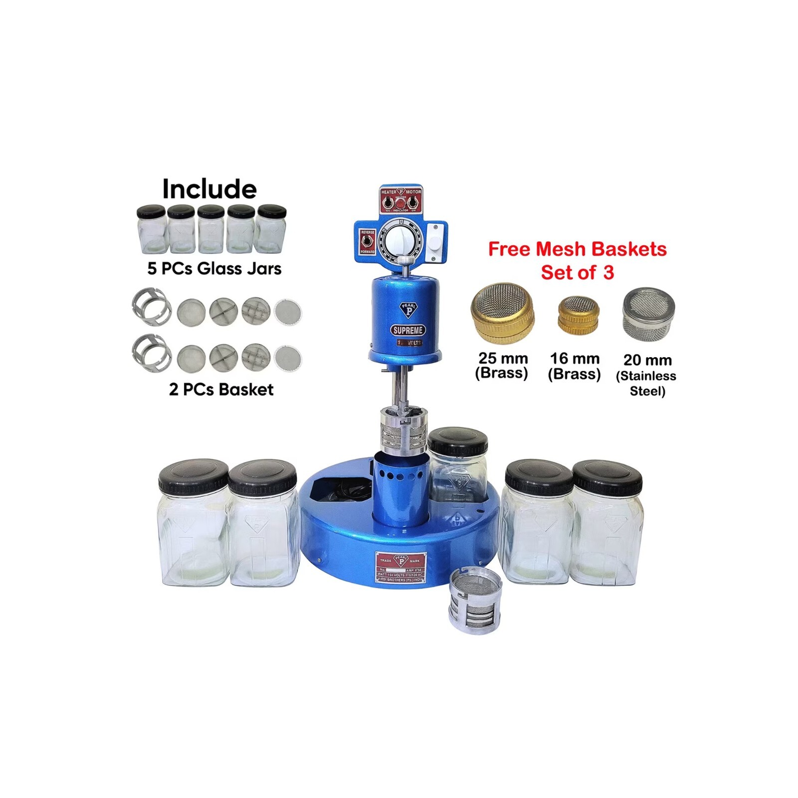 Watch Cleaning Machine Supreme Model 220 Volt | Supreme Watch Cleaning ...