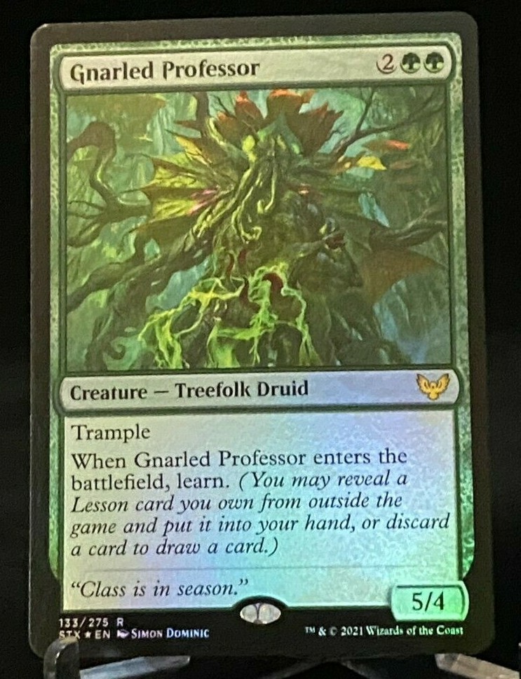 MTG Magic the Gathering Strixhaven Foil Gnarled Professor - Rare | eBay