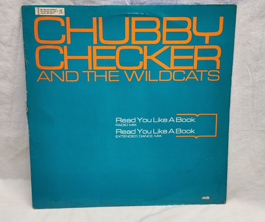 Chubby Checker and The Wildcats "Read You Like a Book" 12" Record Vinyl ...