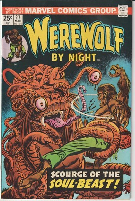 ~WEREWOLF BY NIGHT #27~ (1975) ~1st appearance of DOCTOR GLITTERNIGHT ...