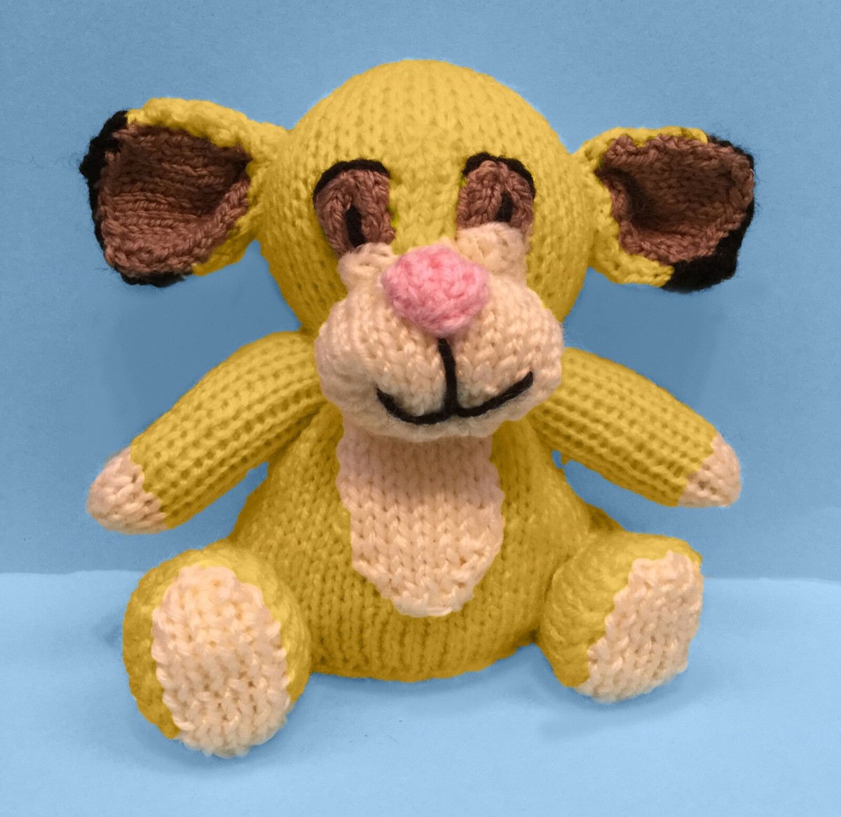 Lion Knitting Pattern KNITTING PATTERN Simba Inspired Chocolate