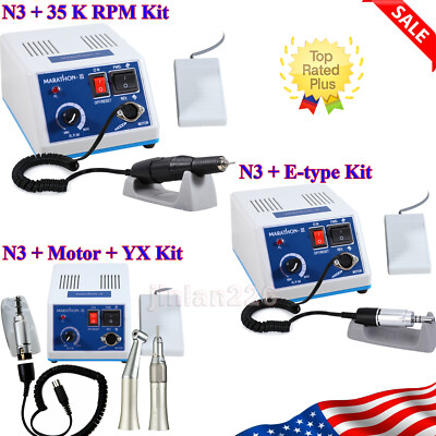 Dental Lab Marathon III Micromotor Polishing N3 / 35K RPM Handpiece ...