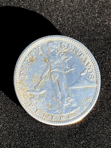 1944 United States-Philippine Commonwealth Filipinas Fifty Cent Coin | eBay
