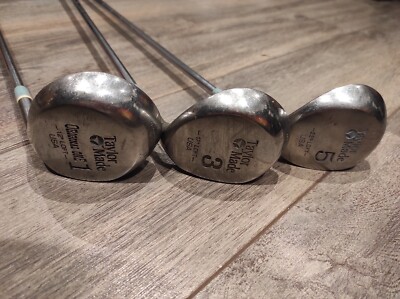 TaylorMade Pittsburgh Persimmon Wood Golf Set 1 3 5 Driver 12 17 23 ...