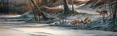 Terry Redlin Deer Print Changing Season-Winter | eBay