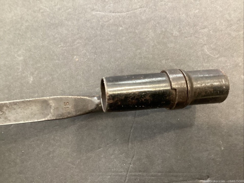 U.S. Union Army Civil War Musket Springfield Rifle Socket Bayonet ...