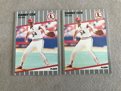 1989 Fleer Baseball Card #447 Danny Cox St. Louis Cardinals NMMt Free ...