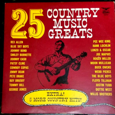 25 Country Music Greats w/Johnny Cash,Patsy Cline & many more! (Vinyl ...