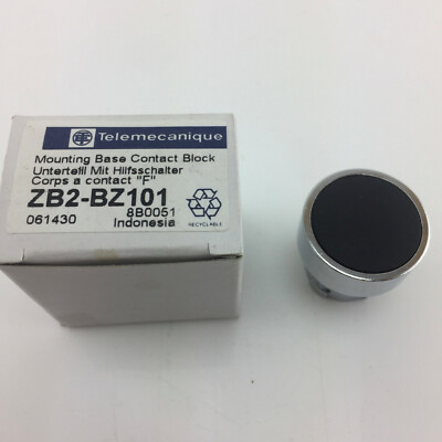 TELEMACANIQUE ZB2-BZ101 Push Button BLACK with Mounting base 1 NO ...
