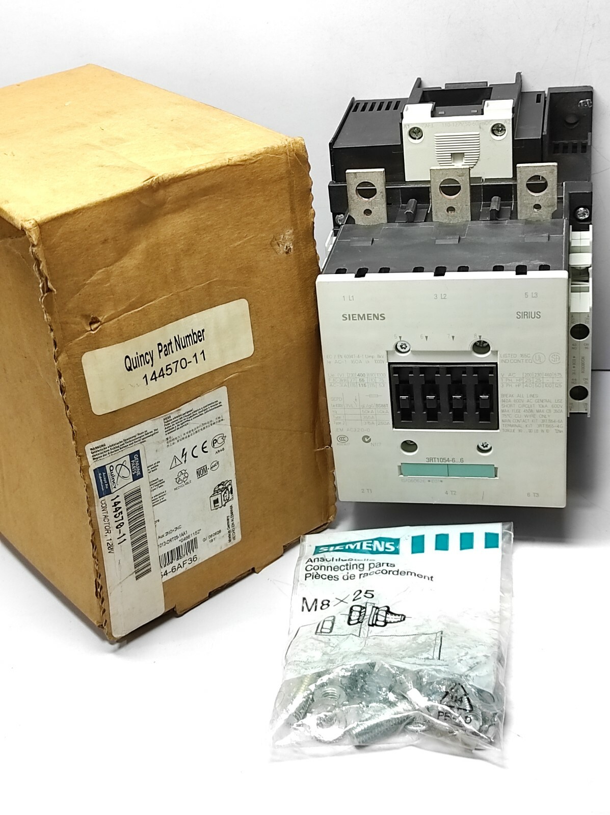 Siemens 3RT1054-6AF36 Contactor Quincy 144570-11 | eBay