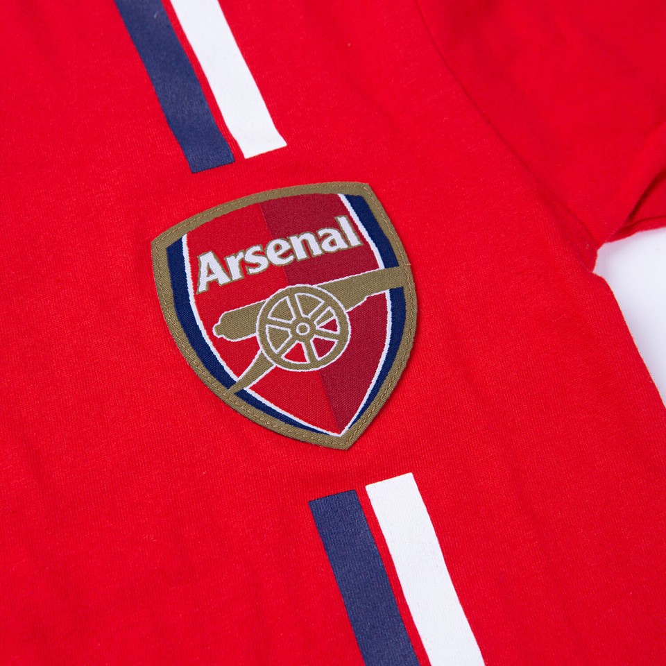 Arsenal F.C Boys Short Pyjamas, Summer Football Pjs, Official ...