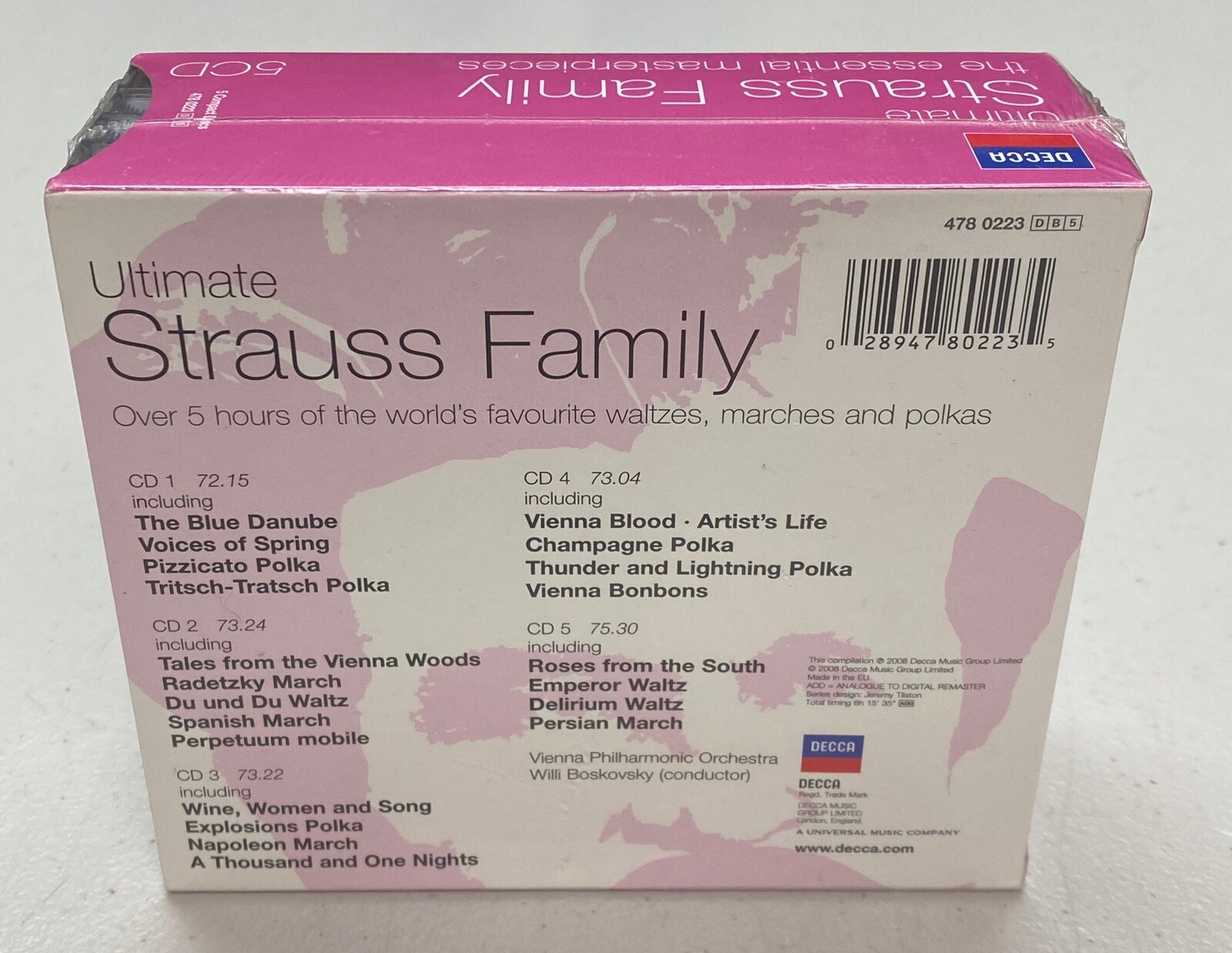 Ultimate Strauss Family The Essential Masterpieces, 5 CD Set, Decca ...