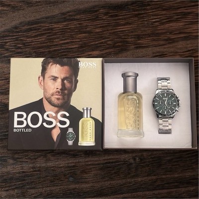 💎 Hugo Boss Fresh Gift Set | Silver Watch & 50ml Cologne for Men 💎 ...
