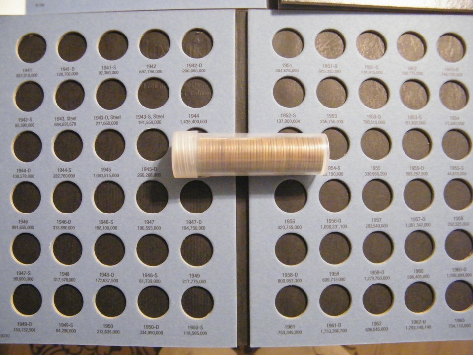 Complete Lincoln Wheat Penny Cent Collection Whitman Album 1941 - 1958 ...