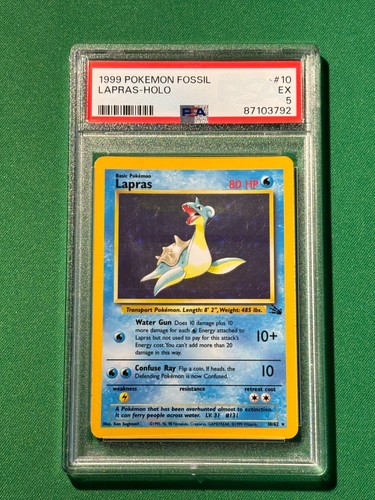 Pokémon TCG Lapras Fossil 10/62 Holo Unlimited Holo Rare | eBay