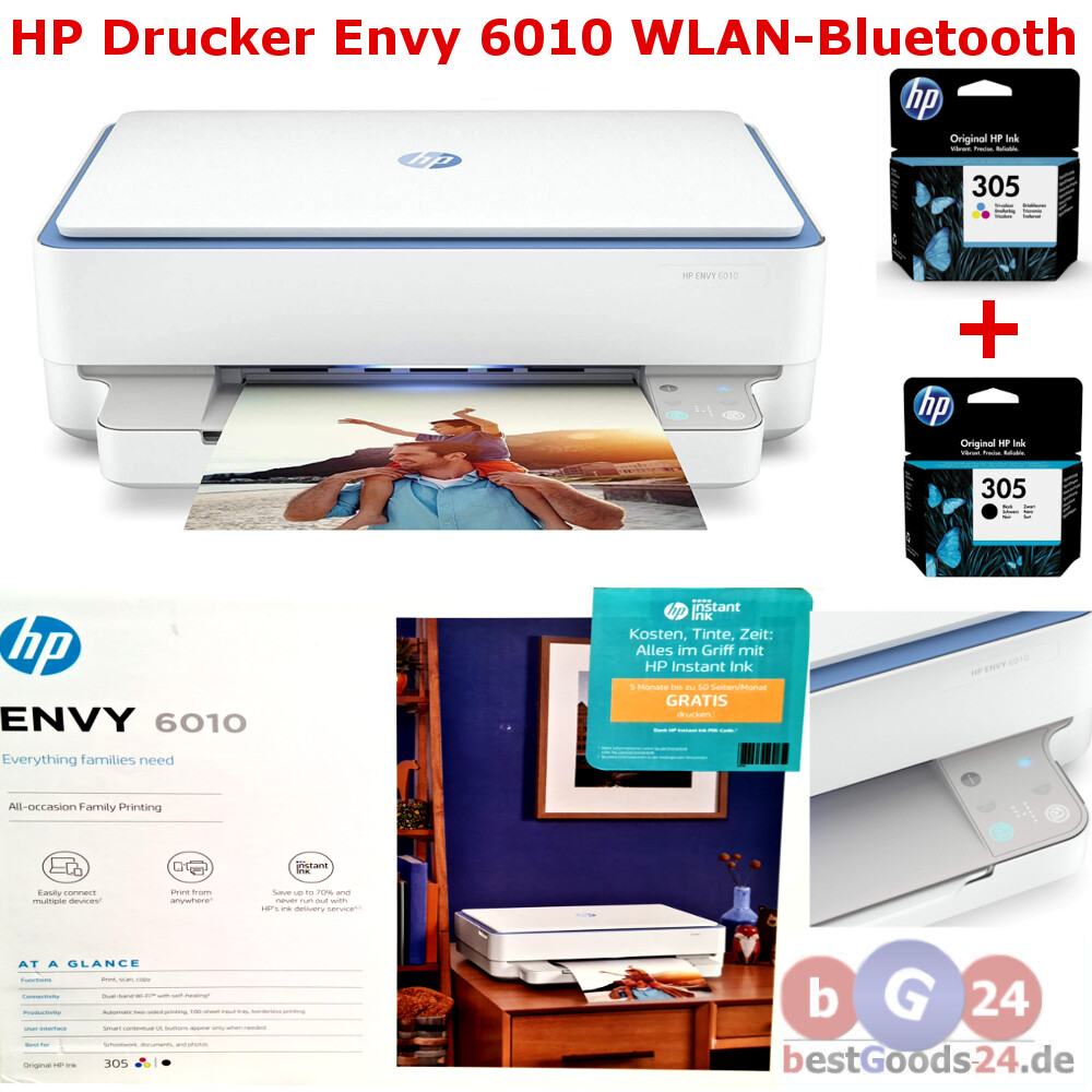 HP ENVY 6010 All-in-One Drucker Multifunktionsdrucker Drucken Kopieren ...