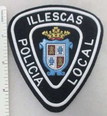 Vintage SPANISH POLICE PATCH POLICIA LOCAL ILLESCAS SPAIN | eBay