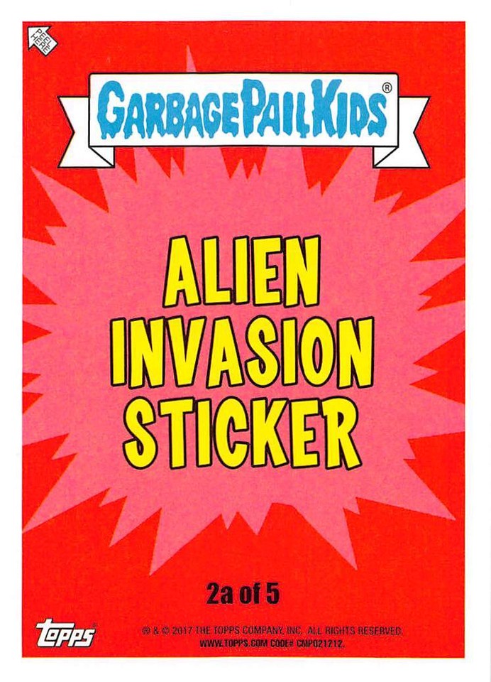 GARBAGE PAIL KIDS 2017 SERIES 1 ADAM-GEDDON PICK-A-CARD BASE STICKERS ...