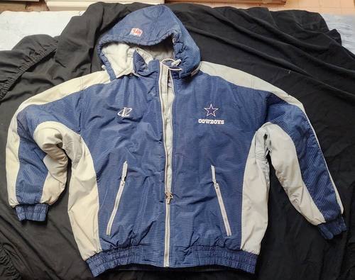 Vintage Logo Athletic Pro Line Dallas Cowboys Puffer INSULATED Jacket ...